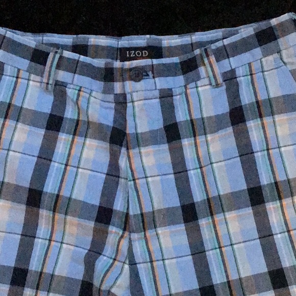 Izod | Shorts | Izod Xfg Blue Plaid Shorts Sz 33 Nwot | Poshmark